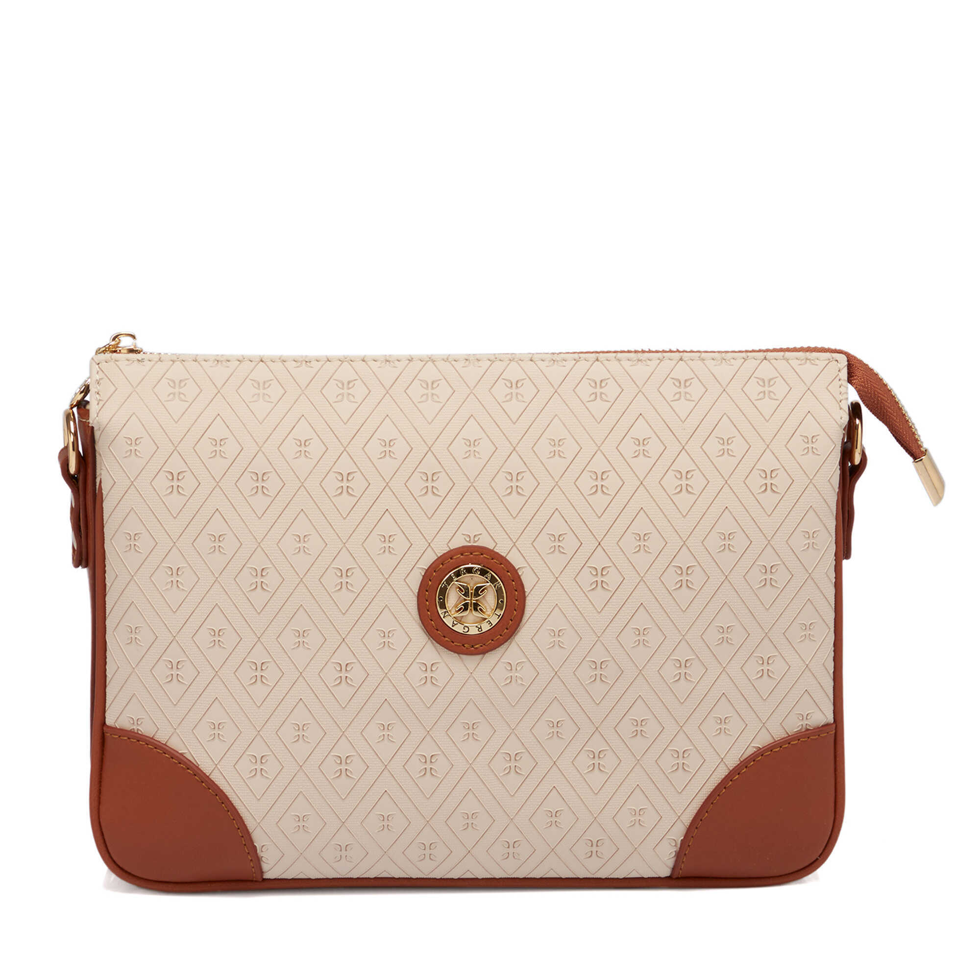 Bej Print Kadın Çapraz Askılı Çanta - S25Y1PR09090-E52 - Tergan